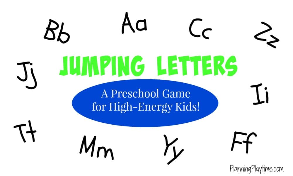 Jumping Letters Preschool Letter Recognition Game Planning Playtime