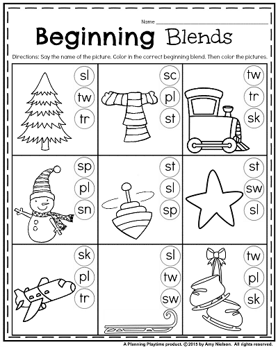 1st Grade Worksheets for January