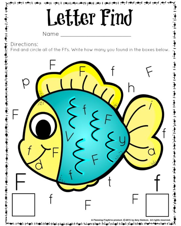 Preschool Letter Recognition Activities - Planning Playtime
