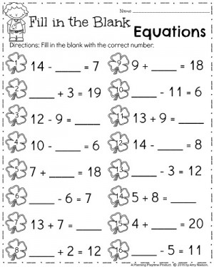 March First Grade Worksheets - Planning Playtime