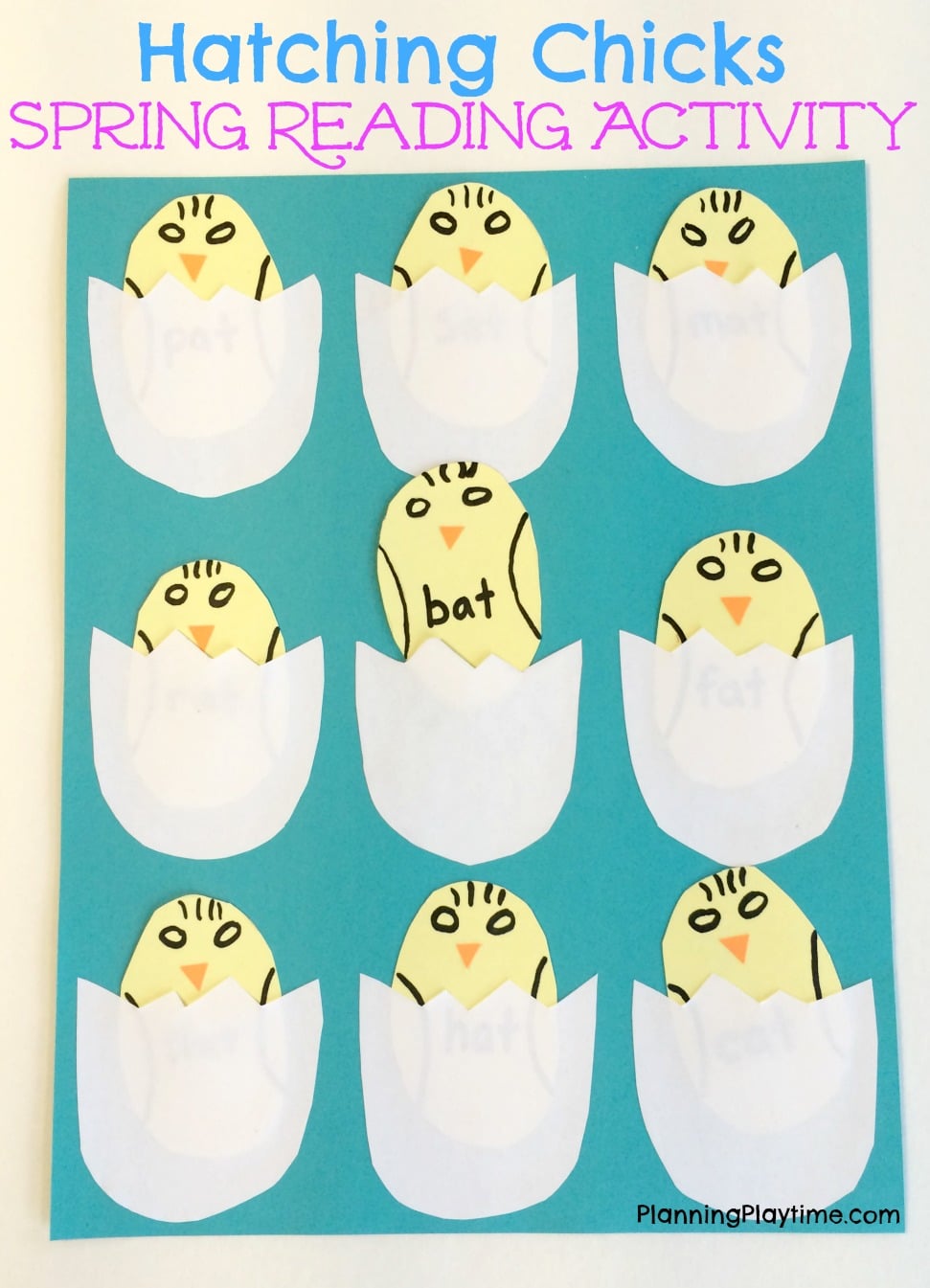 Hatching Chicks Spring Reading Activity - Planning Playtime