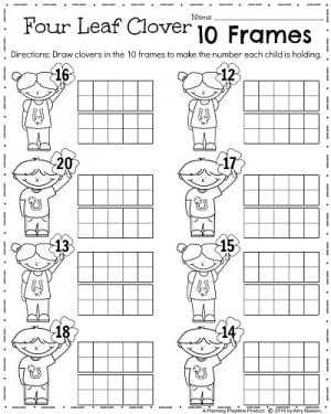 March Kindergarten Worksheets - Planning Playtime