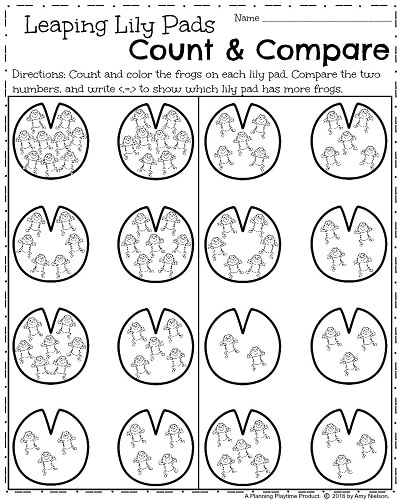 Spring Kindergarten Worksheets - Planning Playtime