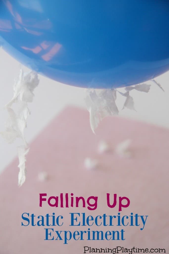 Static Electricity Science Experiment for Kids - Falling Up - Planning ...