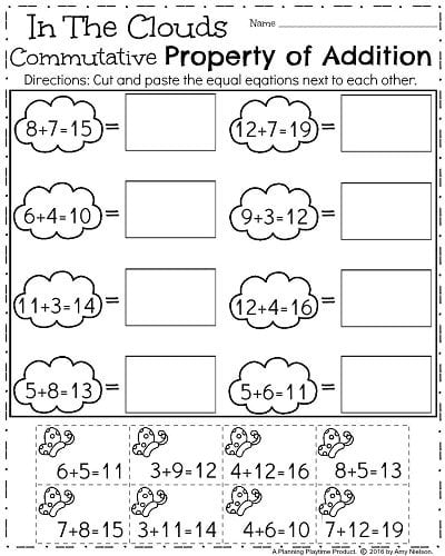 First Grade Worksheets for Spring - Planning Playtime