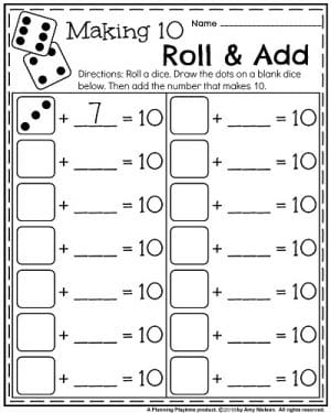 Kindergarten Worksheets for May - Planning Playtime