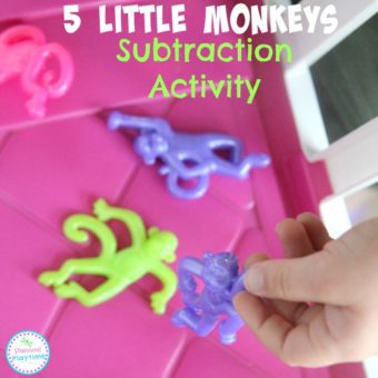 5 Little Monkeys Subtraction Activity - Planning Playtime