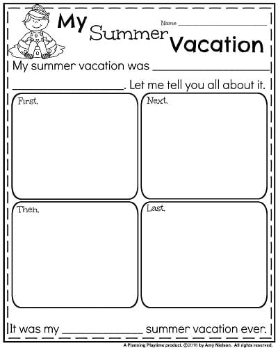 Back to School Writing Prompts - Planning Playtime
