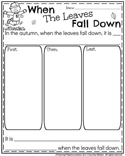 Fall Writing Prompts - Planning Playtime