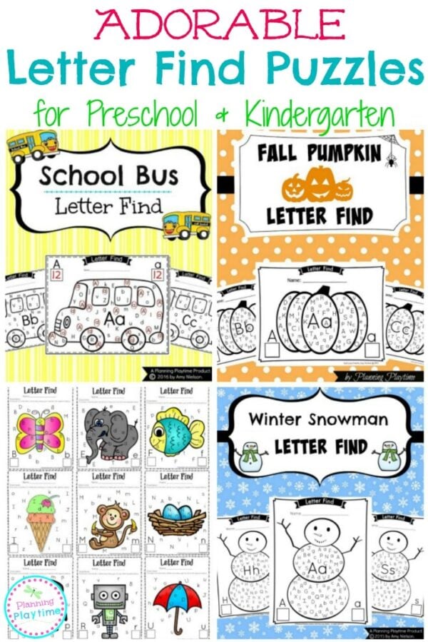 Preschool Letter Recognition Activities - Planning Playtime