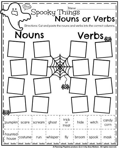 October First Grade Worksheets - Planning Playtime