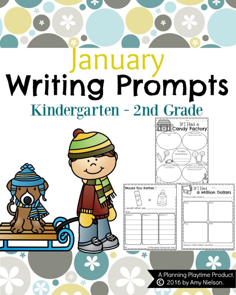 January Writing Prompts - Planning Playtime