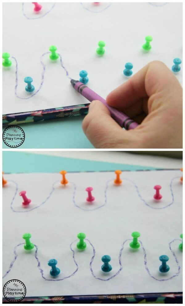 Push Pin Pre-Writing Activity for Kids - Planning Playtime