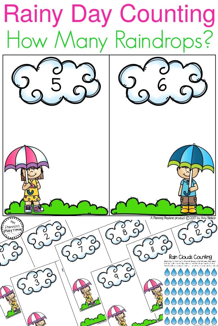 Spring Counting Centers for Preschool - Planning Playtime