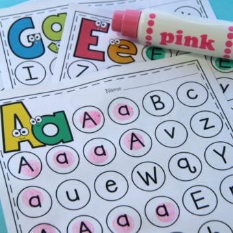 Letter Recognition Mazes Color - Planning Playtime