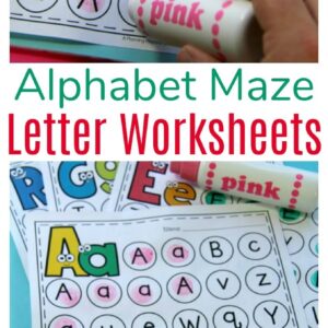 Letter Recognition Mazes Color - Planning Playtime