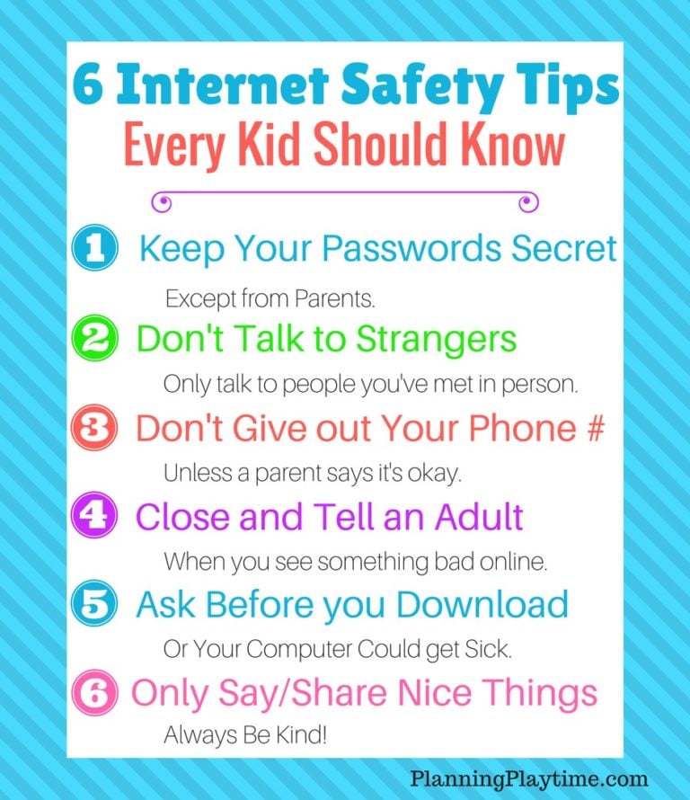 Safety Tips Every Kid Should Know - Planning Playtime