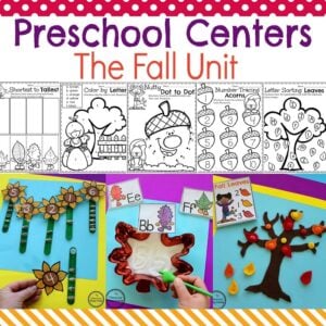Fall Preschool Unit - Planning Playtime