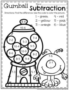 Subtraction Worksheets - Planning Playtime