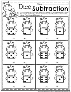Subtraction Worksheets - Planning Playtime