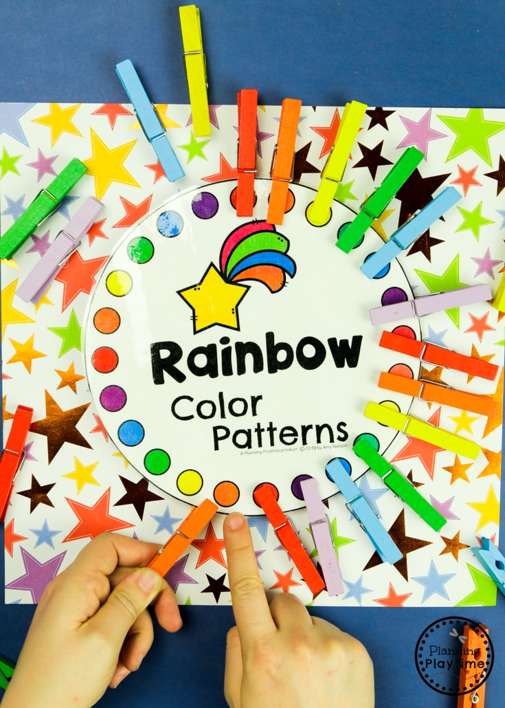 Rainbow Color Clip - Rainbow Theme - Preschool - Planning Playtime