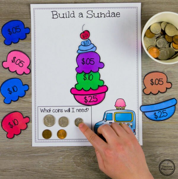 Kindergarten Math - Money & Time - Planning Playtime
