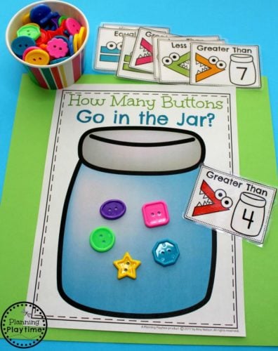 Kindergarten Math - Comparing Numbers - Planning Playtime