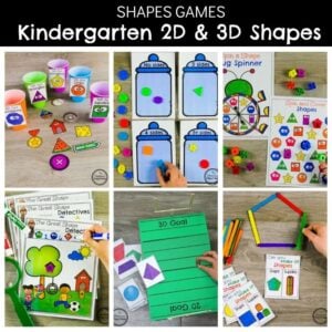 Kindergarten Math - Shapes 2D & 3D - Planning Playtime