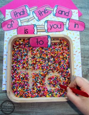 Popsicle Sight Words - Ice Cream Preschool Theme - Planning Playtime
