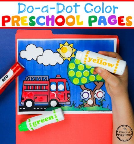Color Worksheets - Planning Playtime