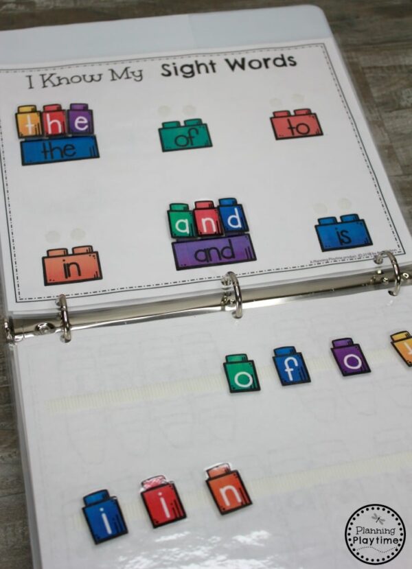 Sight Words for Kindergarten - Planning Playtime