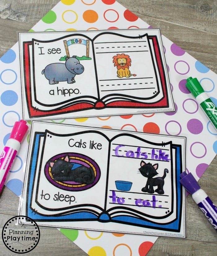 Kindergarten Writing Worksheets - Planning Playtime