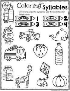 Syllables Worksheets - Planning Playtime
