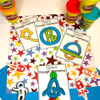 Playdough Patterns - Space Theme Preschool - Planning Playtime