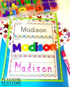 Name Tracing Worksheets - Planning Playtime