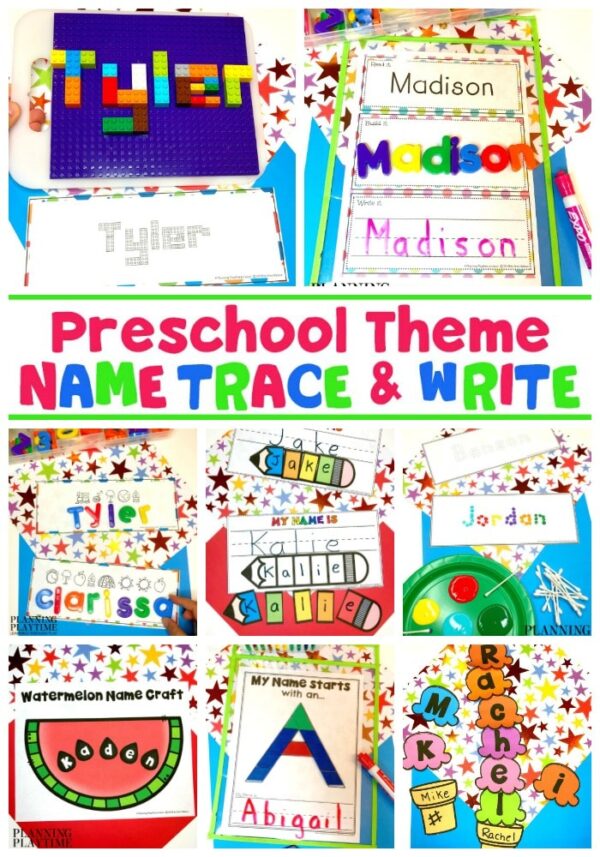 Name Tracing Worksheets - Planning Playtime