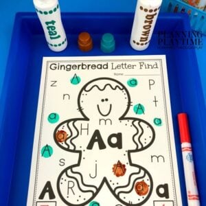 Gingerbread Man Alphabet Activities - Planning Playtime