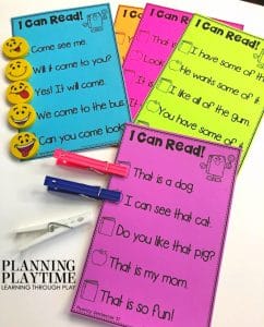 Fluency Sentences Set 3 - Planning Playtime