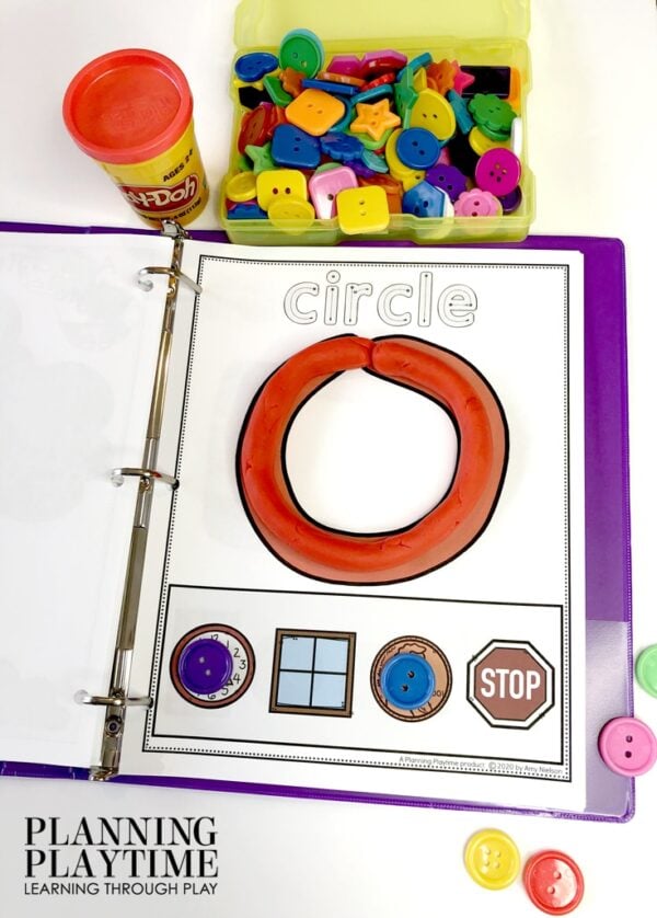 Shapes Activities Interactive Binder - Planning Playtime