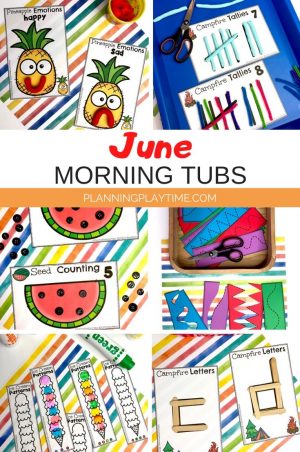 June Morning Tubs - Planning Playtime