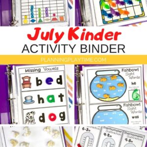Kindergarten Activities Binder Bundle - Planning Playtime