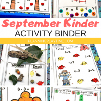 Kindergarten Activities Binder Bundle - Planning Playtime