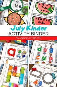 Kindergarten Activities Binder Bundle - Planning Playtime