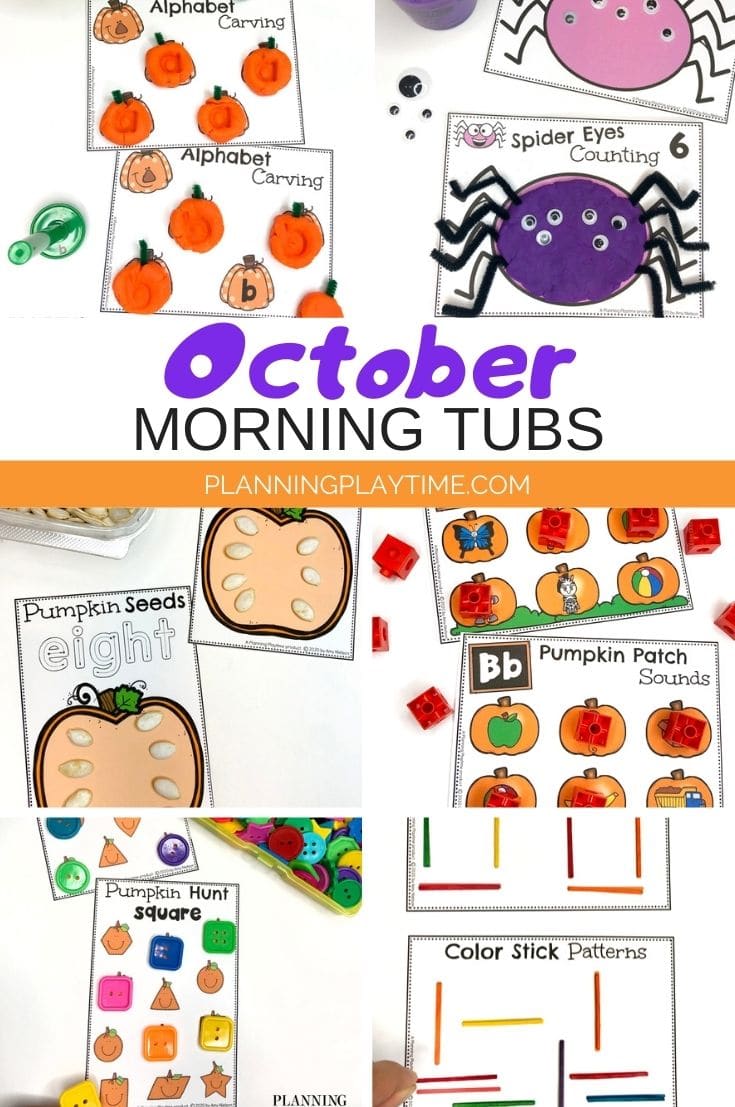 October Morning Tubs - Planning Playtime