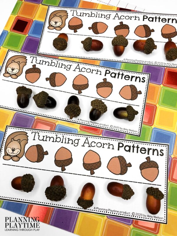 Tumbling Acorn Patterns - November Morning Tubs - Planning Playtime