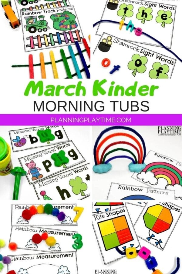 Kindergarten Morning Tubs - March - Planning Playtime
