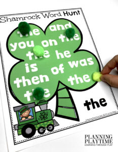 March Kindergarten Binder - Planning Playtime