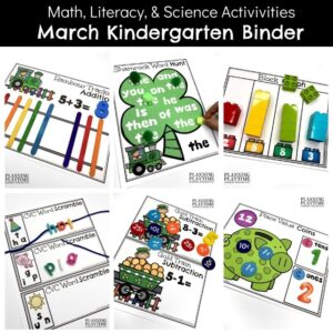 March Kindergarten Binder - Planning Playtime