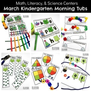 Kindergarten Morning Tubs - March - Planning Playtime