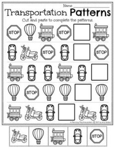 Transportation Worksheets Preschool - Planning Playtime